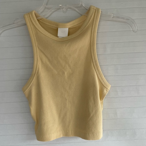 H&M | Tops | Hm Pastel Yellow Tank Top | Poshmark